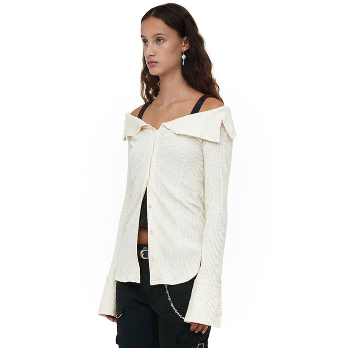 OFF-SHOULDER CARDIGAN / IVORY - 감도 깊은 취향 셀렉트샵 29CM