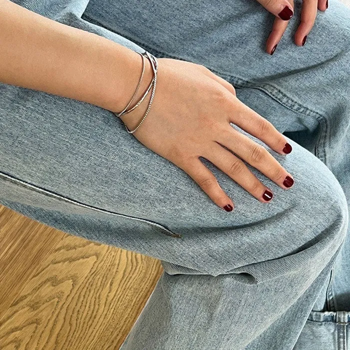 Hollow layered bracelet (gold/silver) - 감도 깊은 취향 셀렉트샵 29CM