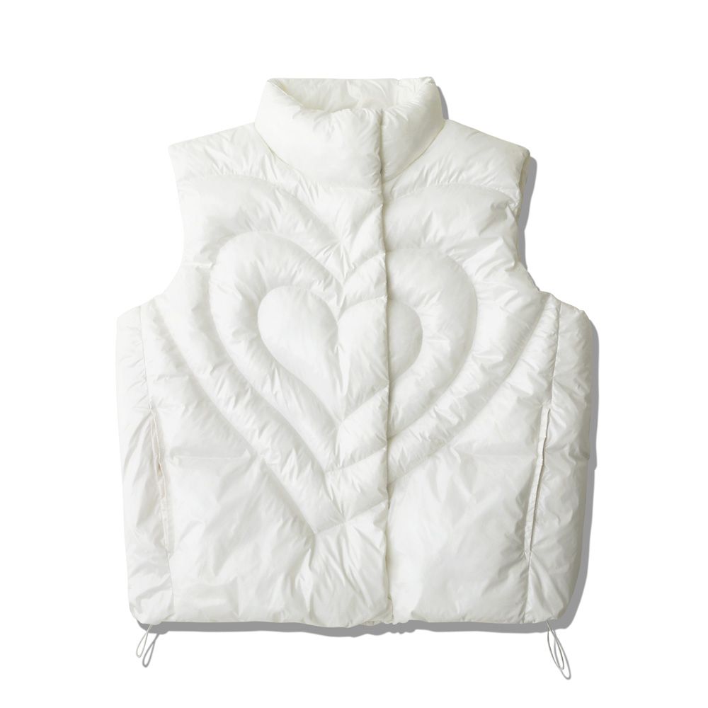 Heart Puffer Vest Snow White - 감도 깊은 취향 셀렉트샵 29CM