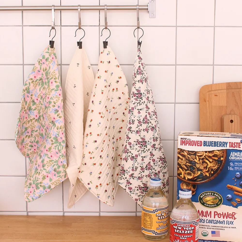 플라워 양면 6중거즈 키친크로스 (4type) - 감도 깊은 취향 셀렉트샵 29CM