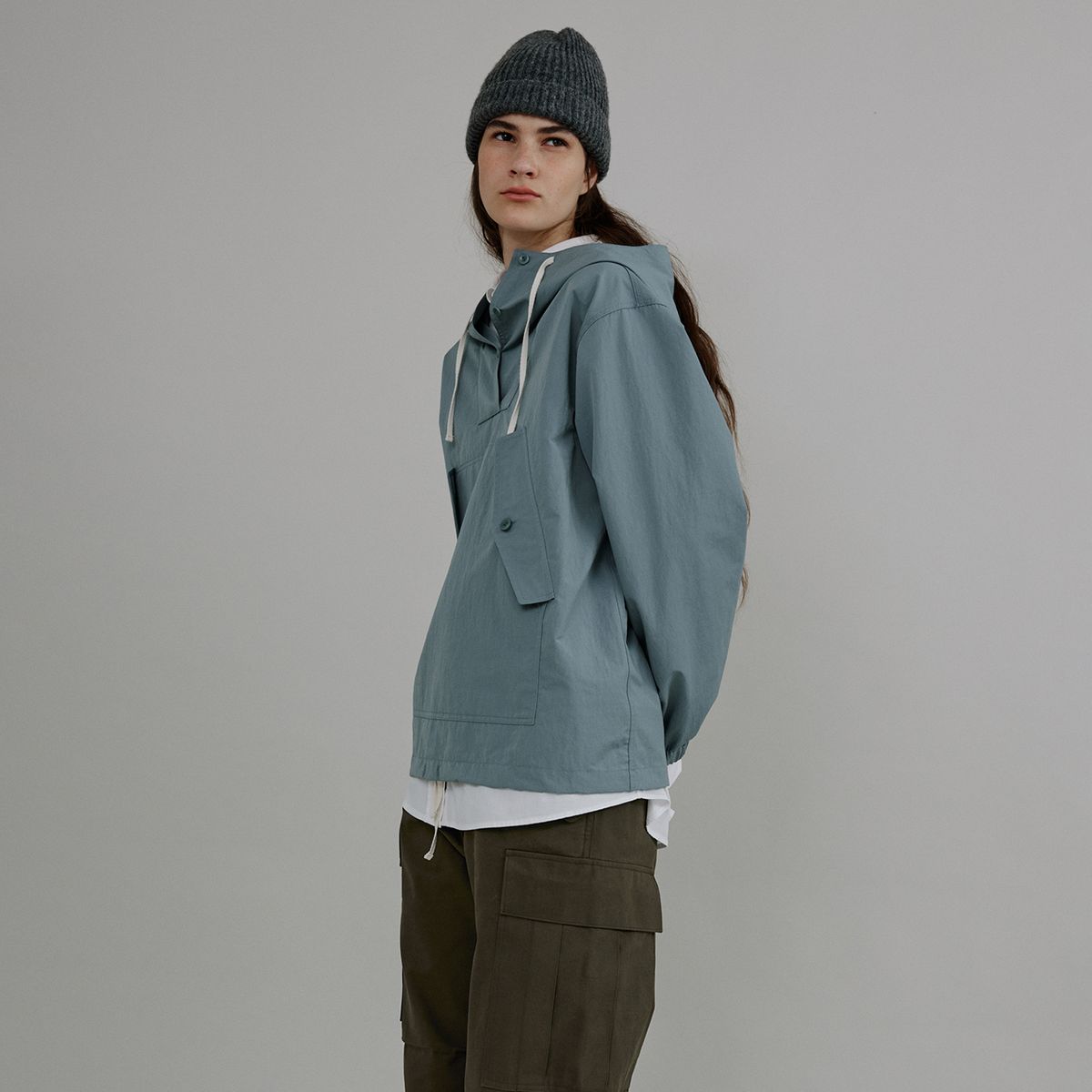 Tom crispy anorak_blue grey - 감도 깊은 취향 셀렉트샵 29CM