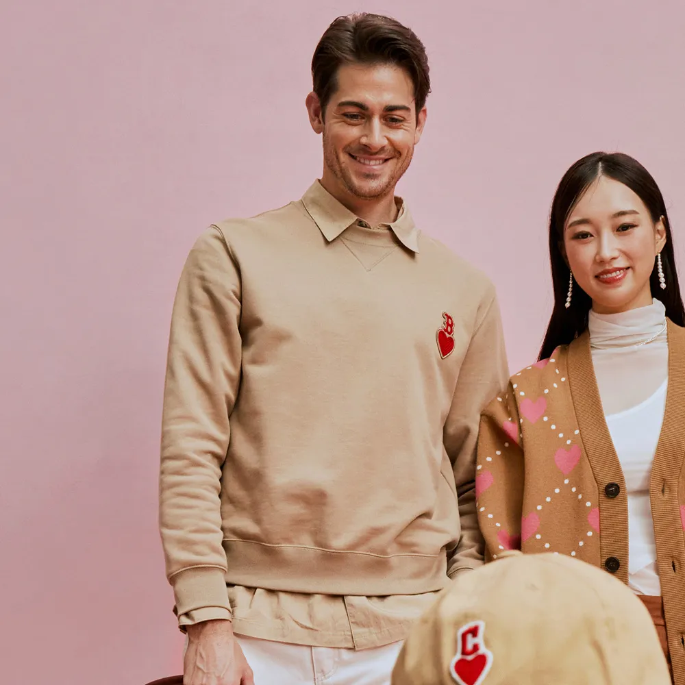 하트 컴포터블핏 맨투맨 BOS (D.Sand) - 감도 깊은 취향 셀렉트샵 29CM