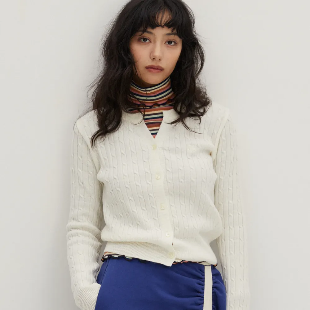 RVS Cable Sweater Cardigan Ivory - 감도 깊은 취향 셀렉트샵 29CM