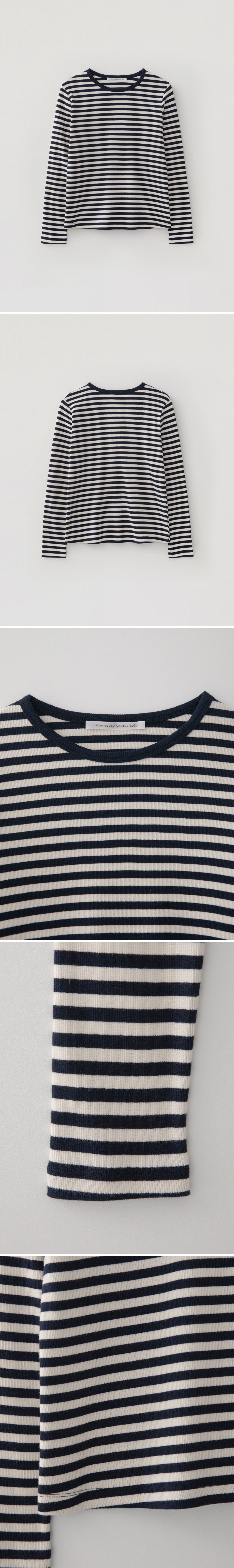 Basic Stripe Tee(Ivory) - 감도 깊은 취향 셀렉트샵 29CM