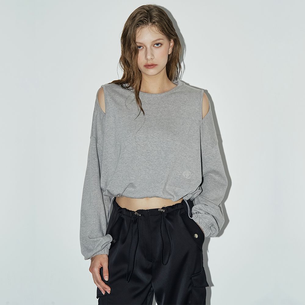 Cut Out Crop MTM [Gray] - 감도 깊은 취향 셀렉트샵 29CM