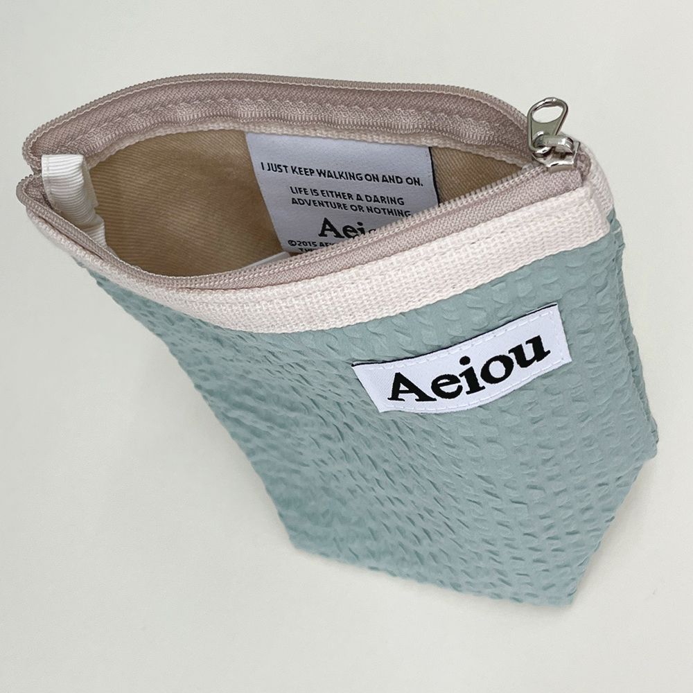 Aeiou Basic Pouch (M size) Bubble Green Tea - 감도 깊은 취향 셀렉트샵 29CM