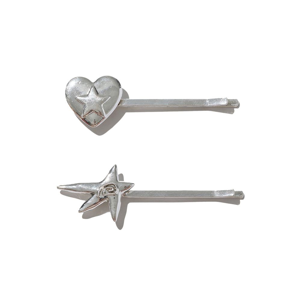 lotsyou_Clay Star Hairpin 2P set Silver - 감도 깊은 취향 셀렉트샵 29CM