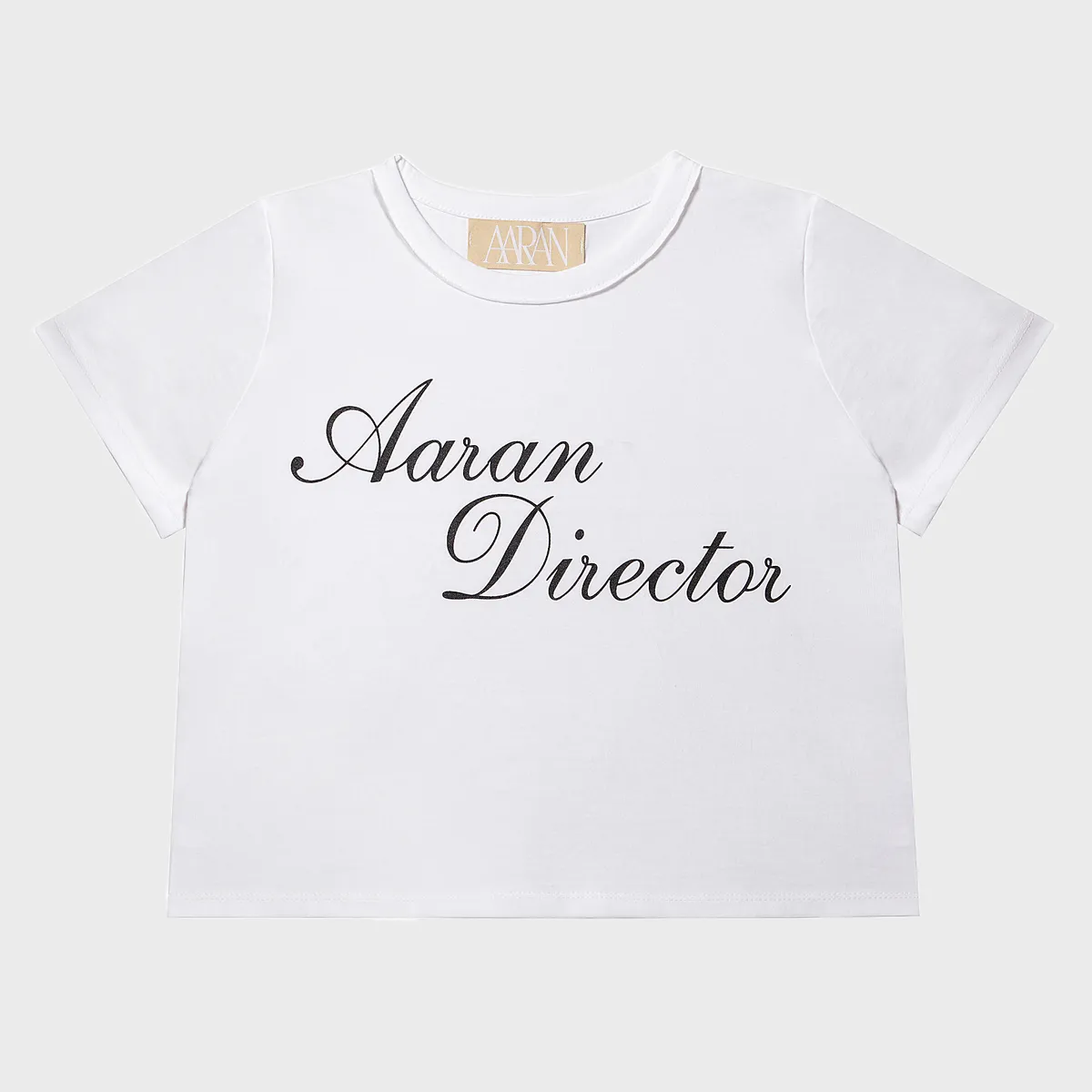 Aaran logo coolness crop top_white - 감도 깊은 취향 셀렉트샵 29CM