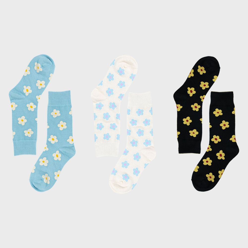FLOWER SOCKS 3P세트 - 감도 깊은 취향 셀렉트샵 29CM