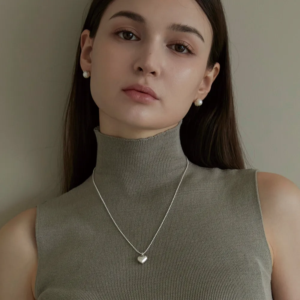 Zoe 하트 은 롱 목걸이 (925실버) - 감도 깊은 취향 셀렉트샵 29CM