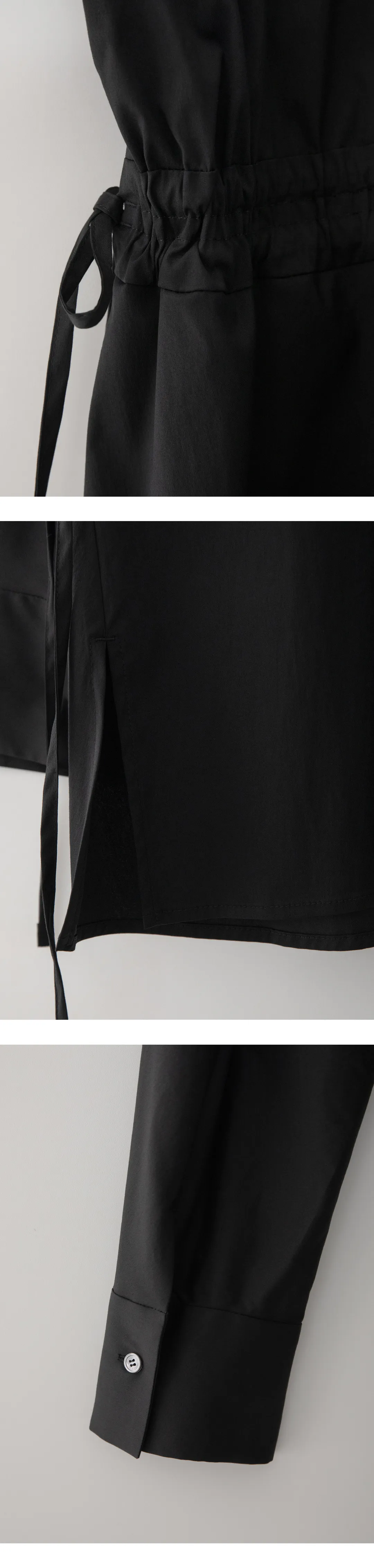 DRAWSTRING BLOUSE (BLACK) - 감도 깊은 취향 셀렉트샵 29CM