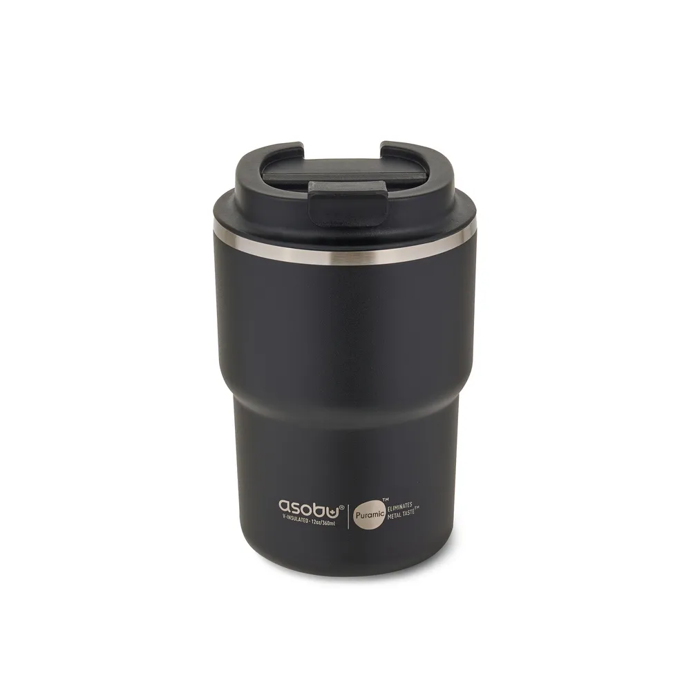캐나다 아소부 세라믹 스텐 진공 보온보냉 텀블러 360ML 커피익스프레스 블랙 - 감도 깊은 취향 셀렉트샵 29CM