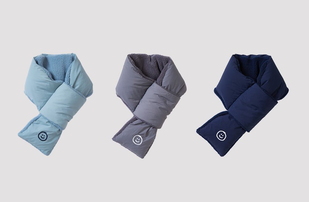 PADDING MUFFLER HAPPY LOVE GREY - 감도 깊은 취향 셀렉트샵 29CM