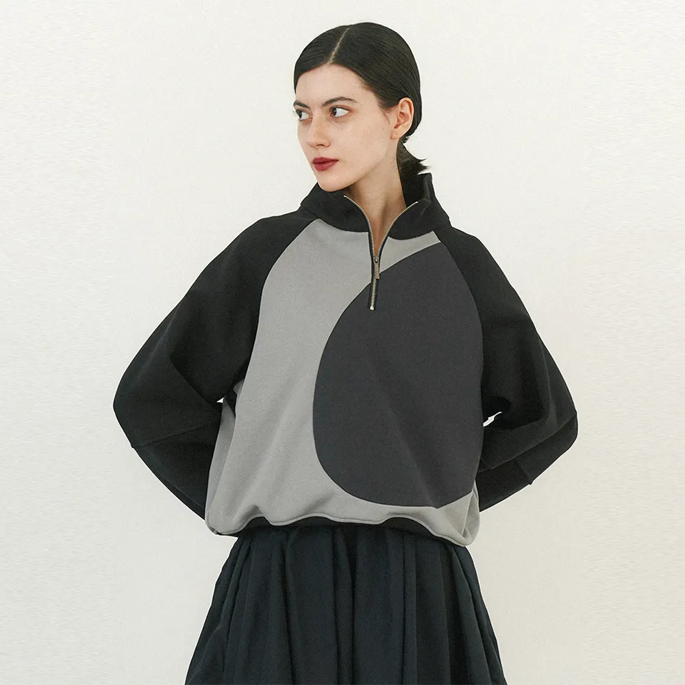 FLO Zip-up Jersey Top-Black - 감도 깊은 취향 셀렉트샵 29CM