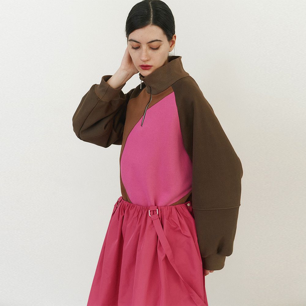 FLO Zip-up Jersey Top-Brown - 감도 깊은 취향 셀렉트샵 29CM