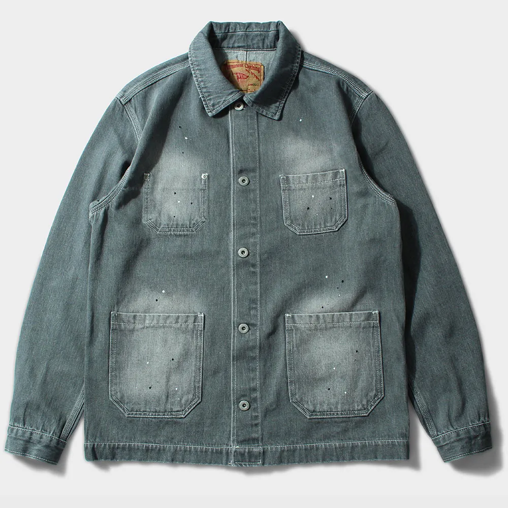 FIVE -POCKET CHORE JACKET [Bleach Grey] - 감도 깊은 취향 셀렉트샵 29CM