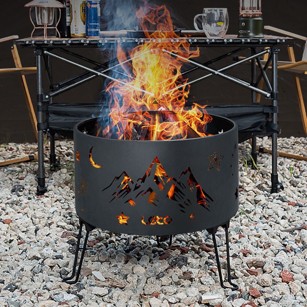 레토 감성 캠핑 화로대 불멍 접이식 화로 우드스토브 원통형 LCP-SB03 - 감도 깊은 취향 셀렉트샵 29CM