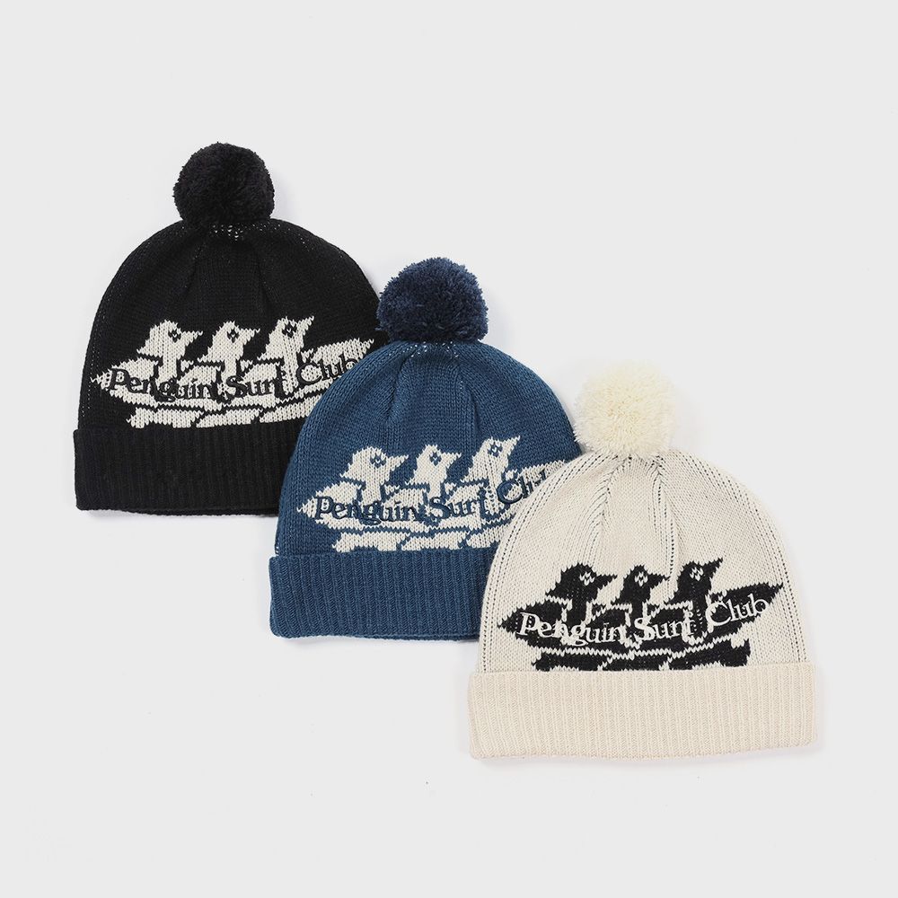 PENGUIN SURF CLUB BEANIE (3 COLORS) - 감도 깊은 취향 셀렉트샵 29CM