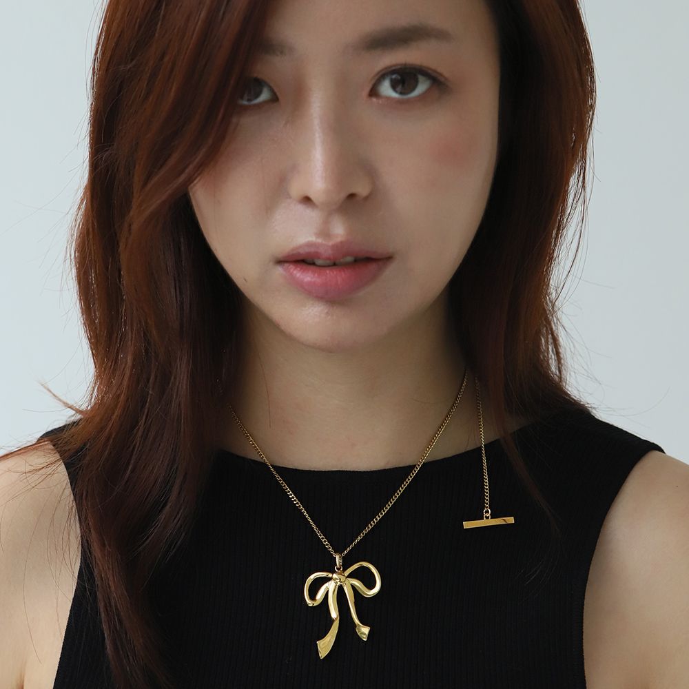 Big Bow Toggle Necklace / Gold - 감도 깊은 취향 셀렉트샵 29CM