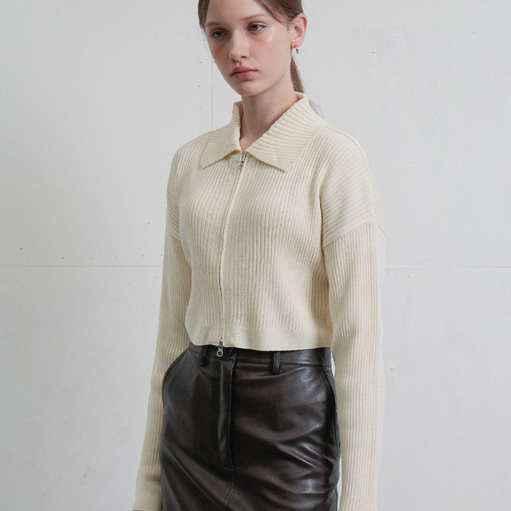 Wool Calla Two-way Crop Knit Cardigan (Ivory) - 감도 깊은 취향 셀렉트샵 29CM