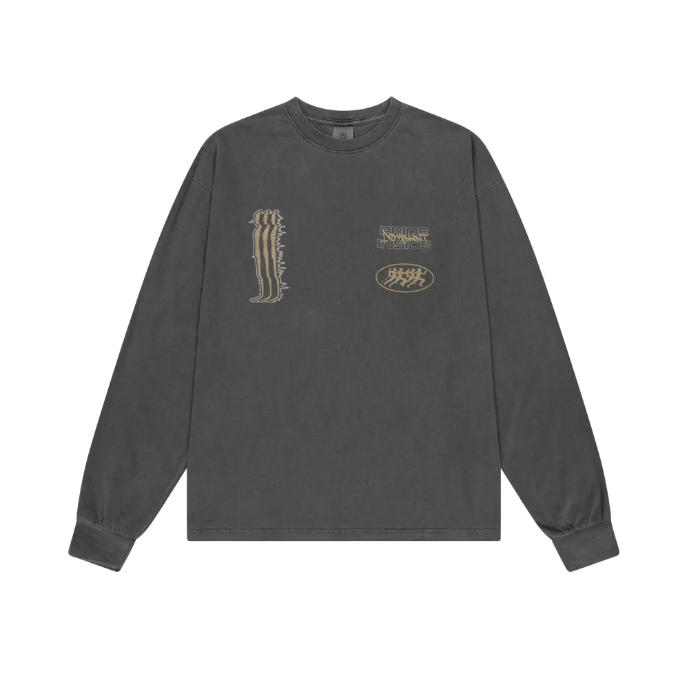 [16s Cotton]RP Pigment Washing Long Sleeve_Charcoal - 감도 깊은 취향 셀렉트샵 29CM