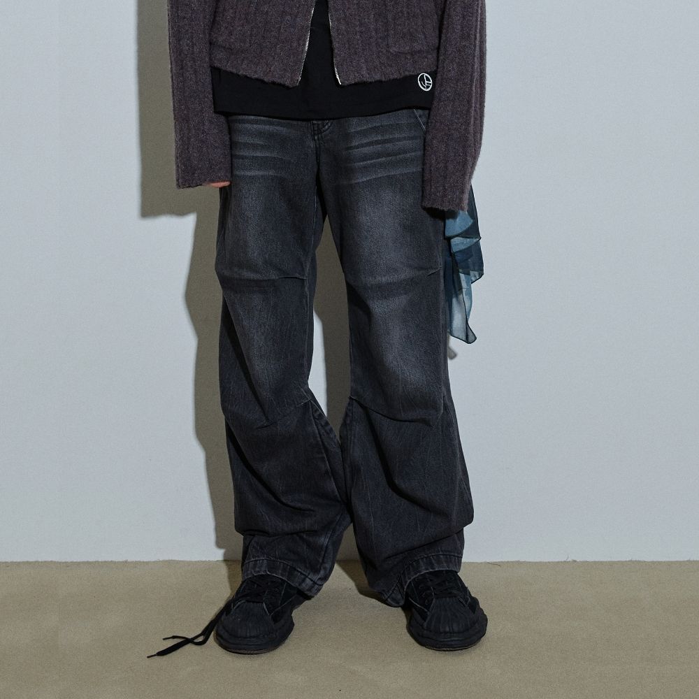 Side Flash Denim Parasuit Pants Black - 감도 깊은 취향 셀렉트샵 29CM