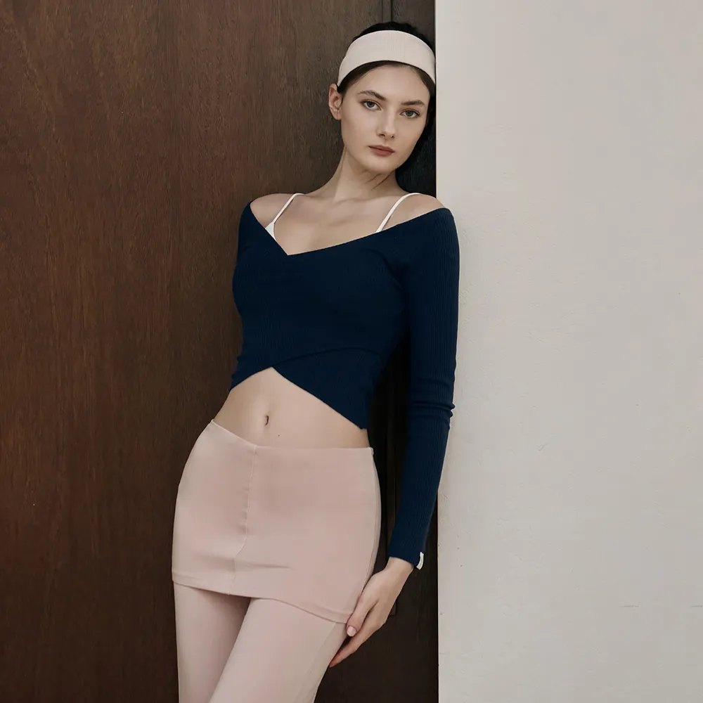 엔조이 랩 크롭티 DEVI-T0096-에쉬네이비 - 감도 깊은 취향 셀렉트샵 29CM