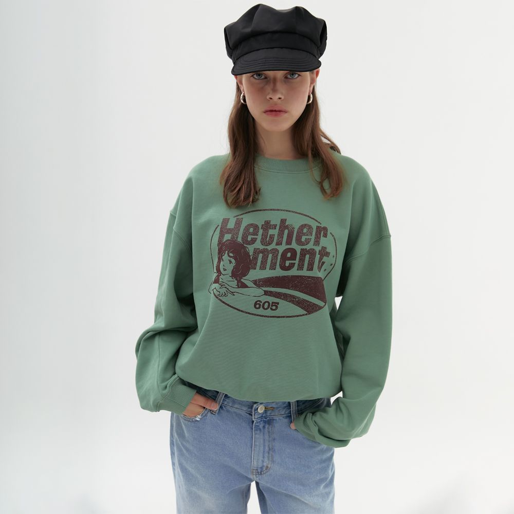 hether home sweatshirts (green) - 감도 깊은 취향 셀렉트샵 29CM