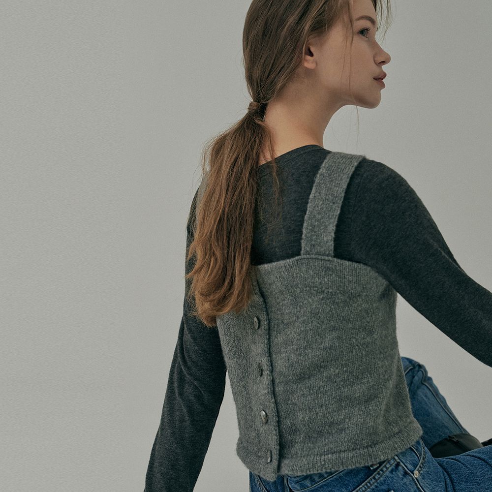 Selen Button Vest(Gray) - 감도 깊은 취향 셀렉트샵 29CM