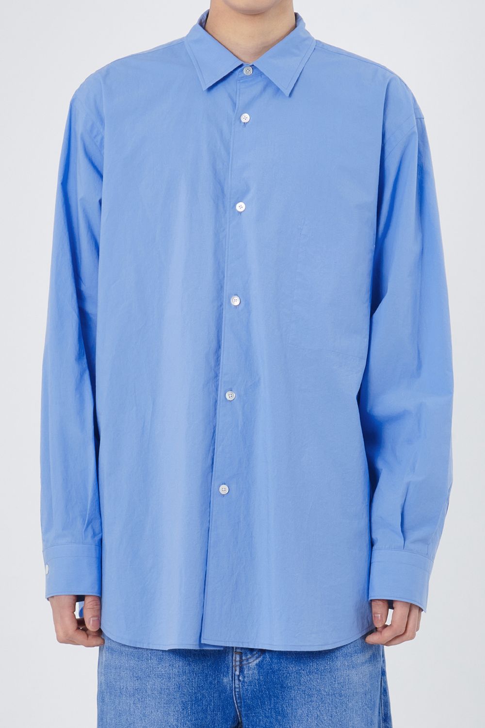 Hidden Pocket Shirt, Sax Blue - 감도 깊은 취향 셀렉트샵 29CM