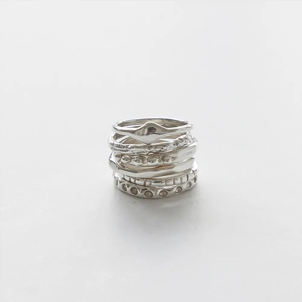 Layered ring 세트 (3ea) - 감도 깊은 취향 셀렉트샵 29CM
