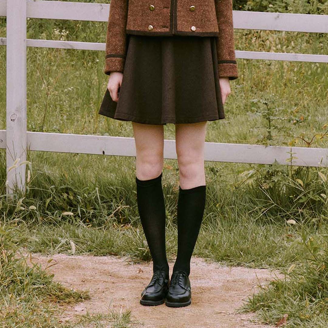 fletta Wool Flare Skirt_Brown - 감도 깊은 취향 셀렉트샵 29CM