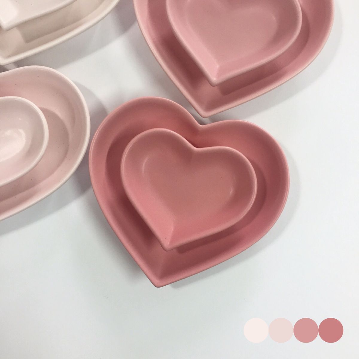 딥시리즈_하트플레이트 4P세트 (4색상) - 감도 깊은 취향 셀렉트샵 29CM