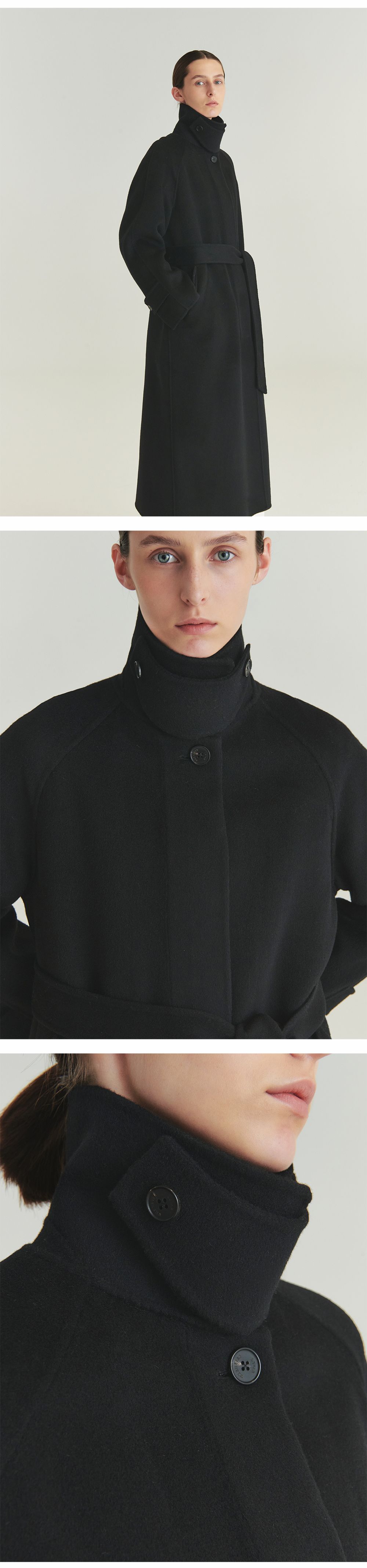 [29CM단독][3차] Handmade Wool Mac Coat - Black - 감도 깊은 취향 셀렉트샵 29CM