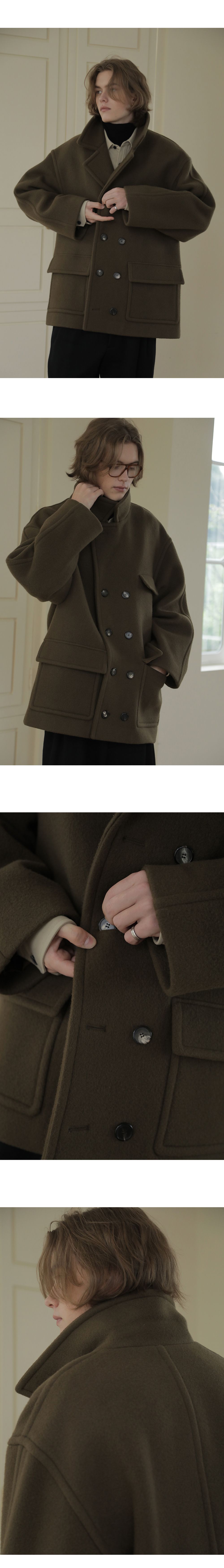 Milton Oversized Double Peacoat (Khaki) - 감도 깊은 취향 셀렉트샵 29CM