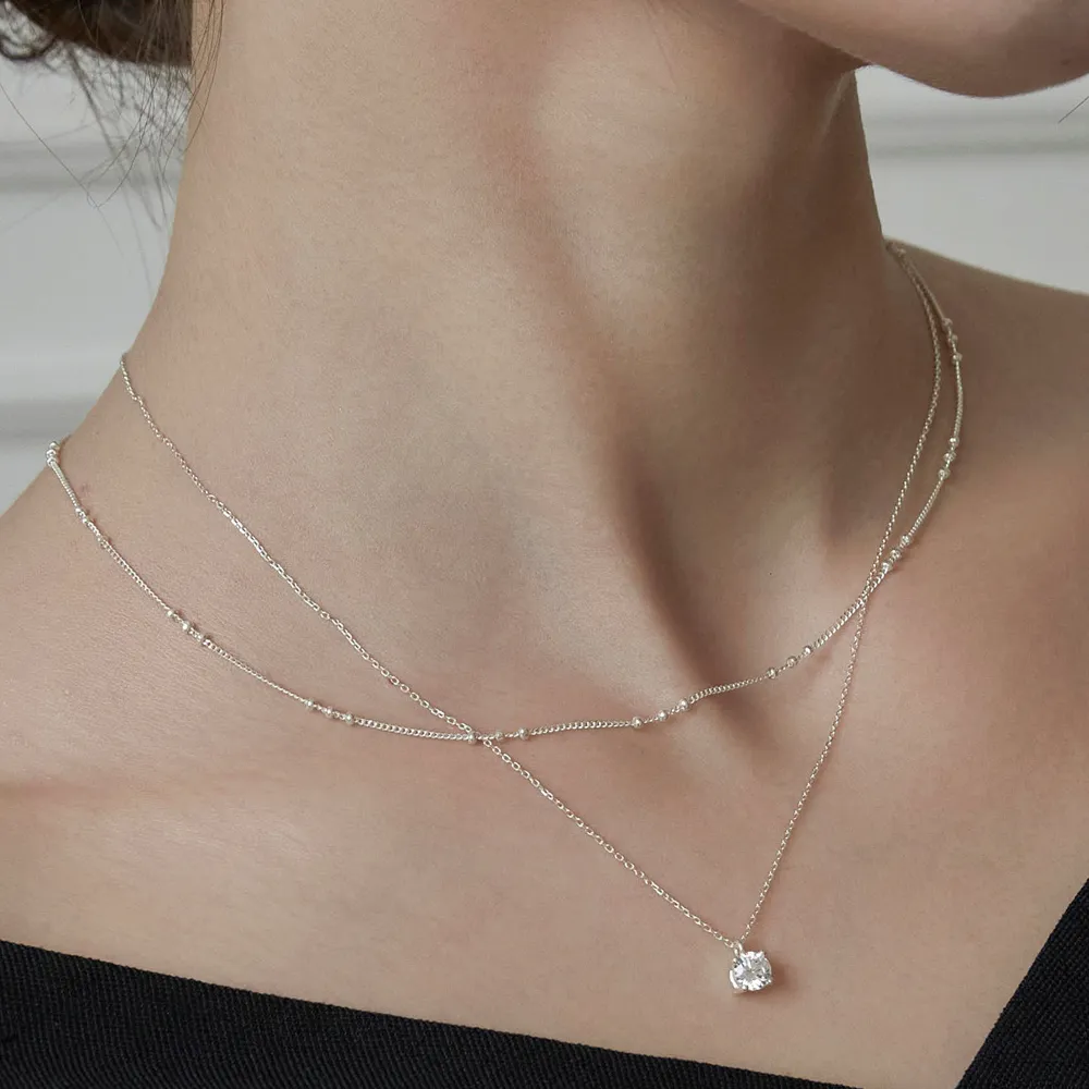 Becky DB 925 Silver Necklace - 감도 깊은 취향 셀렉트샵 29CM