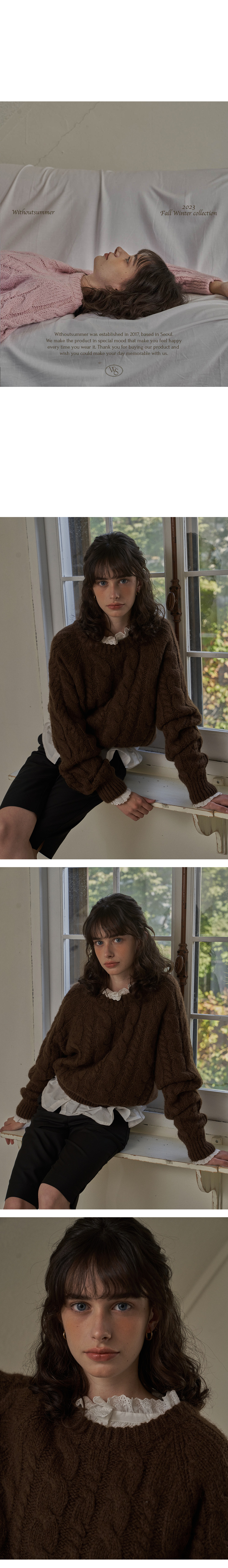 Robin cable knit_brown - 감도 깊은 취향 셀렉트샵 29CM