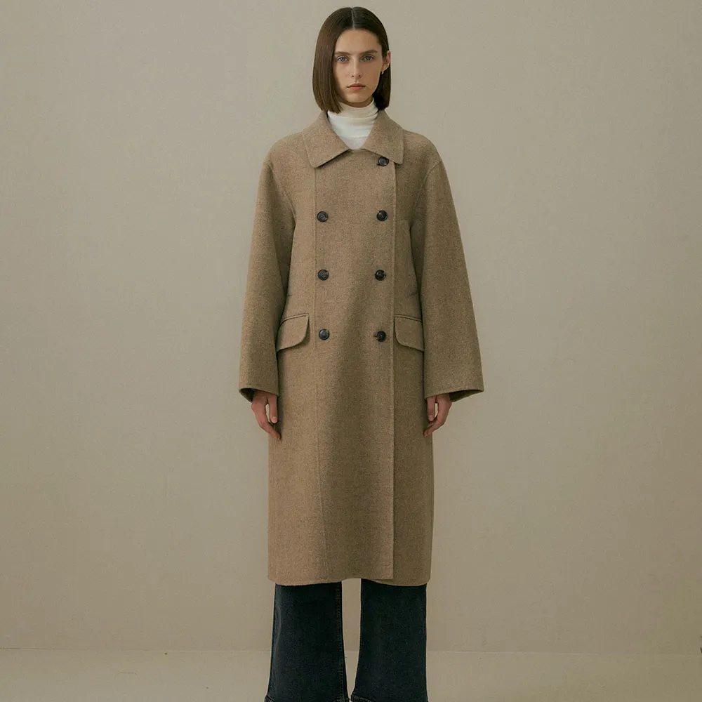 DOUBLE BUTTON COAT - Light Brown - 감도 깊은 취향 셀렉트샵 29CM