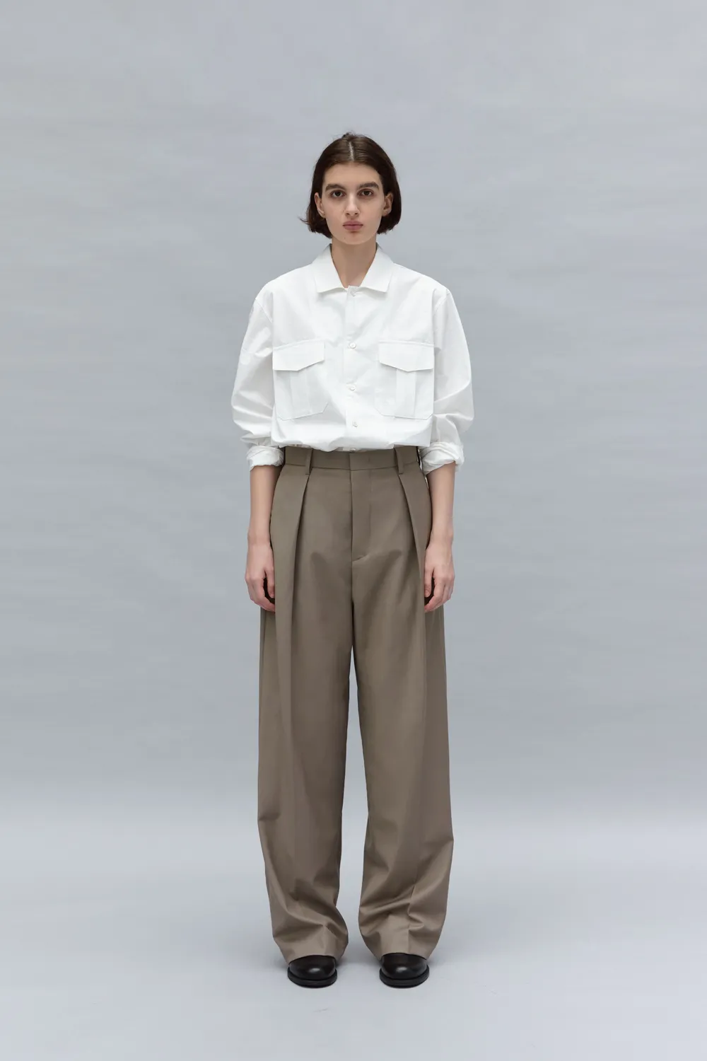 seasonless wide tuck slacks (dove beige) - 감도 깊은 취향 셀렉트샵 29CM