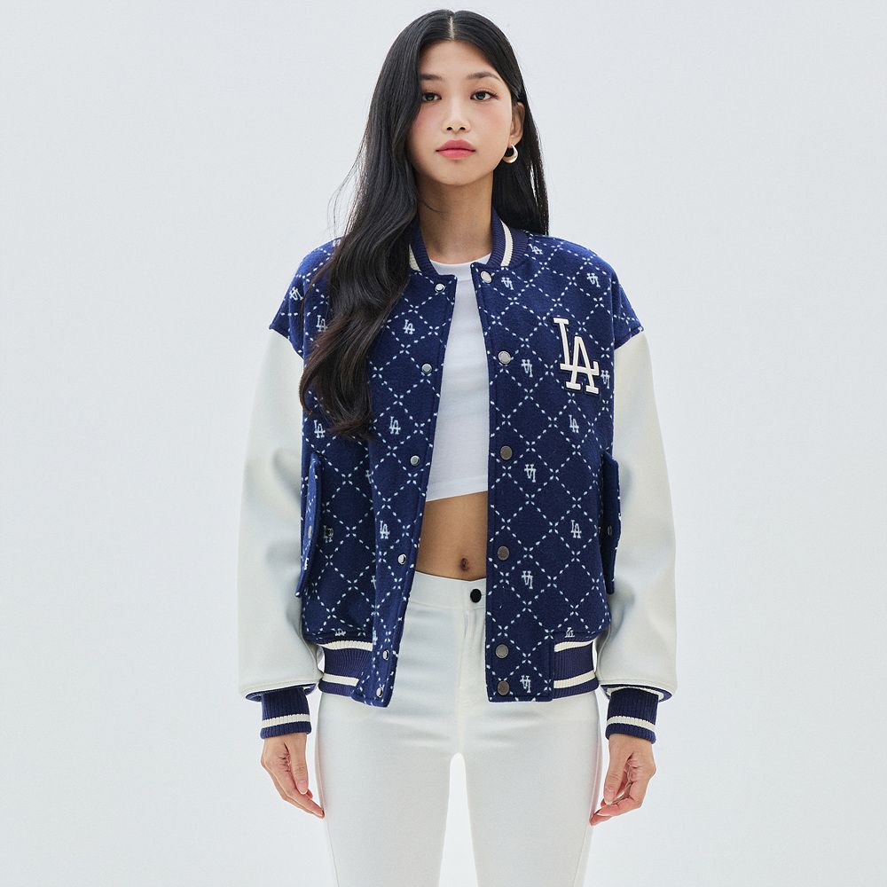 다이아 모노그램 울 자가드 바시티자켓 LA (Navy) - 감도 깊은 취향 셀렉트샵 29CM