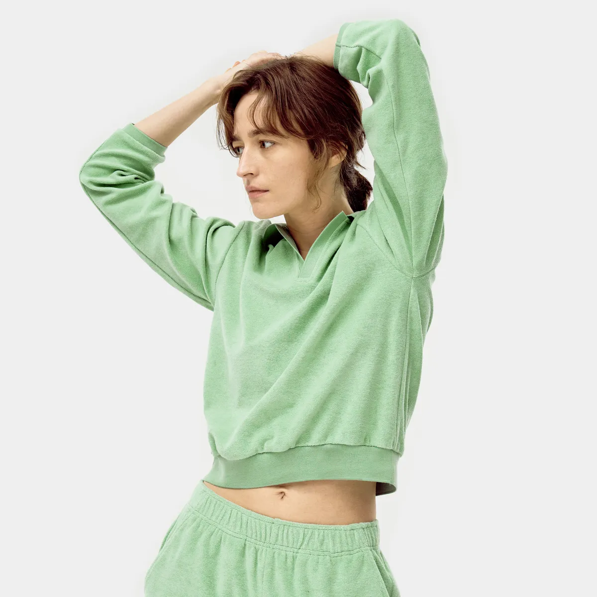 [29CM 단독]LONG SLEEVED TOWELING POLO SETS_MINT - 감도 깊은 취향 셀렉트샵 29CM