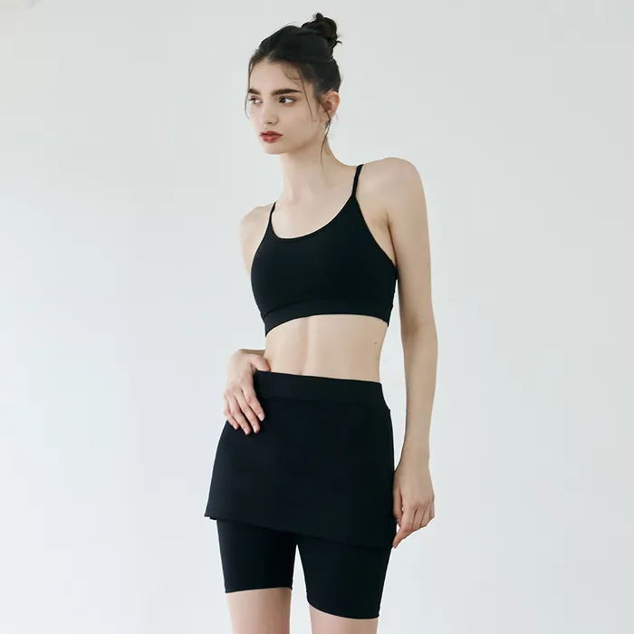 여성 요가복 DEVI-TS0041-블랙 필라테스 신디 와이백 브라탑 - 감도 깊은 취향 셀렉트샵 29CM