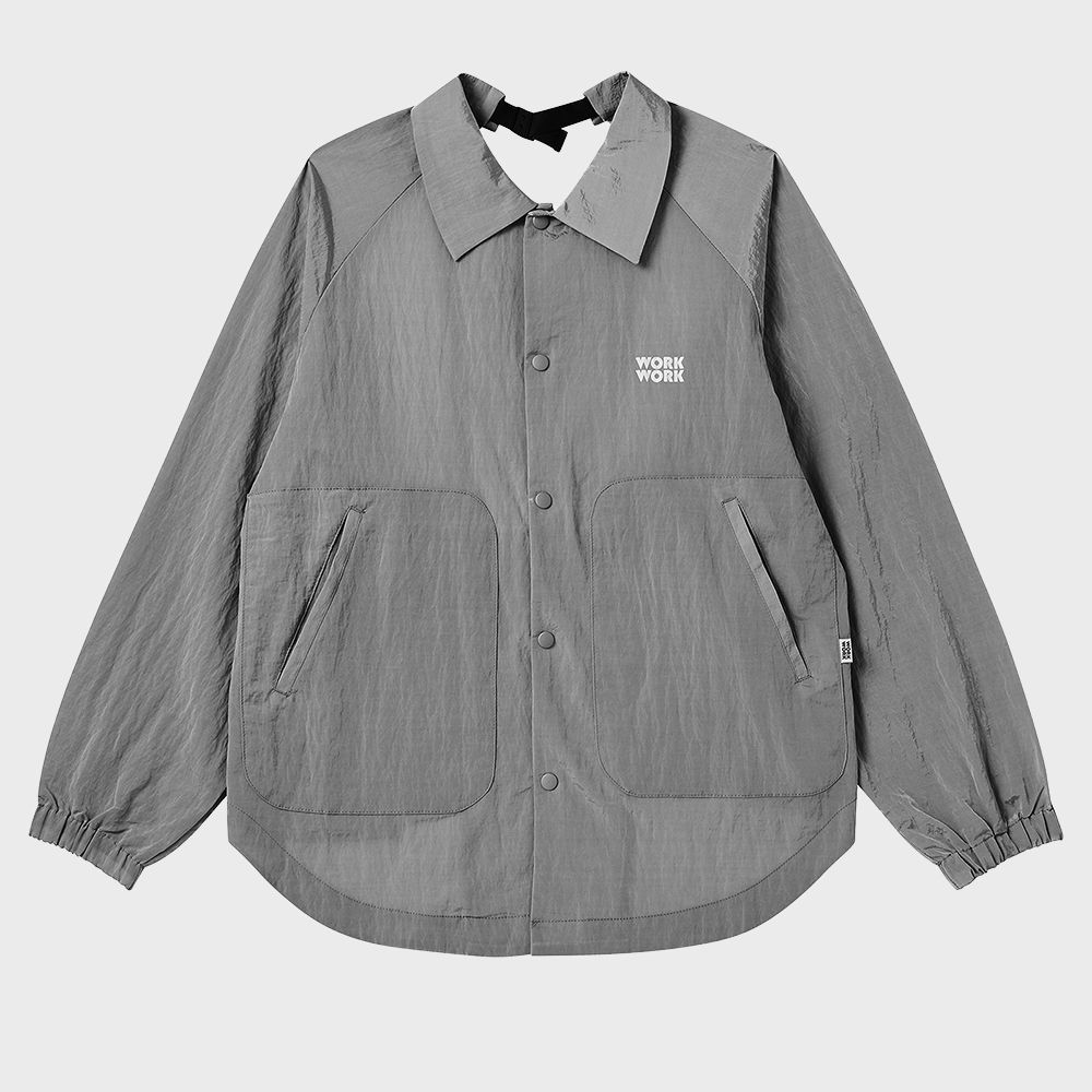 WORKWORK APRON JACKET GRAY - 감도 깊은 취향 셀렉트샵 29CM