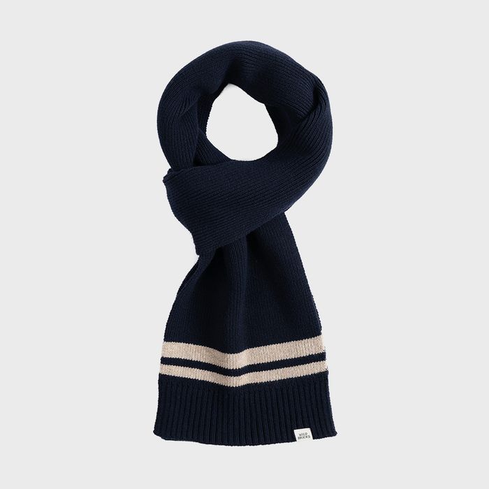 CB STRIPE KNIT MUFFLER (navy) - 감도 깊은 취향 셀렉트샵 29CM