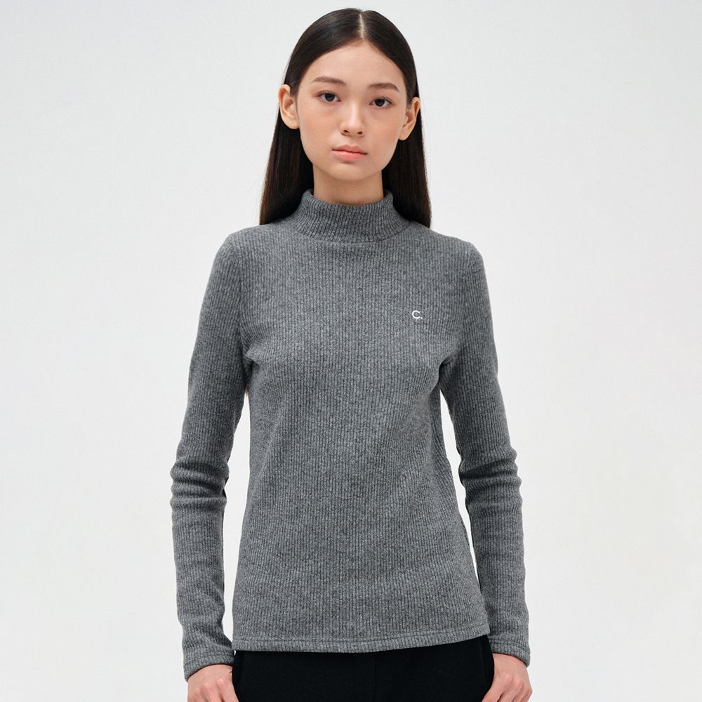 [23FW clove] Ribbed Turtleneck (Charcoal) - 감도 깊은 취향 셀렉트샵 29CM