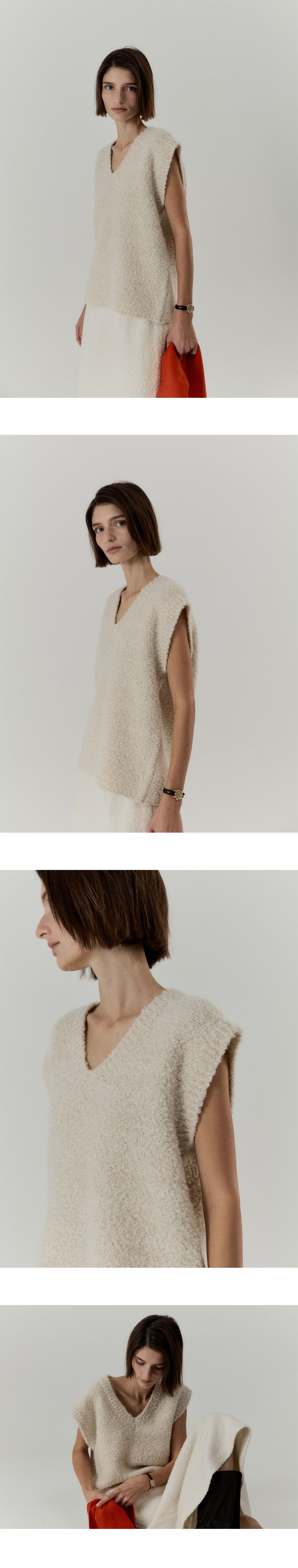 Alpaca Bookle VEST_(Ivory) - 감도 깊은 취향 셀렉트샵 29CM