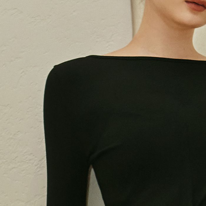여성 요가복 DEVI-T0095-블랙 필라테스 릴리즈 꼬임 롱슬리브 - 감도 깊은 취향 셀렉트샵 29CM