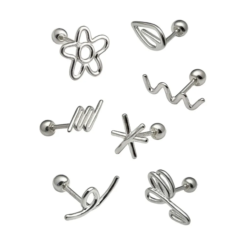 [Silver Ver.] Rainbow doodle piercing - 감도 깊은 취향 셀렉트샵 29CM