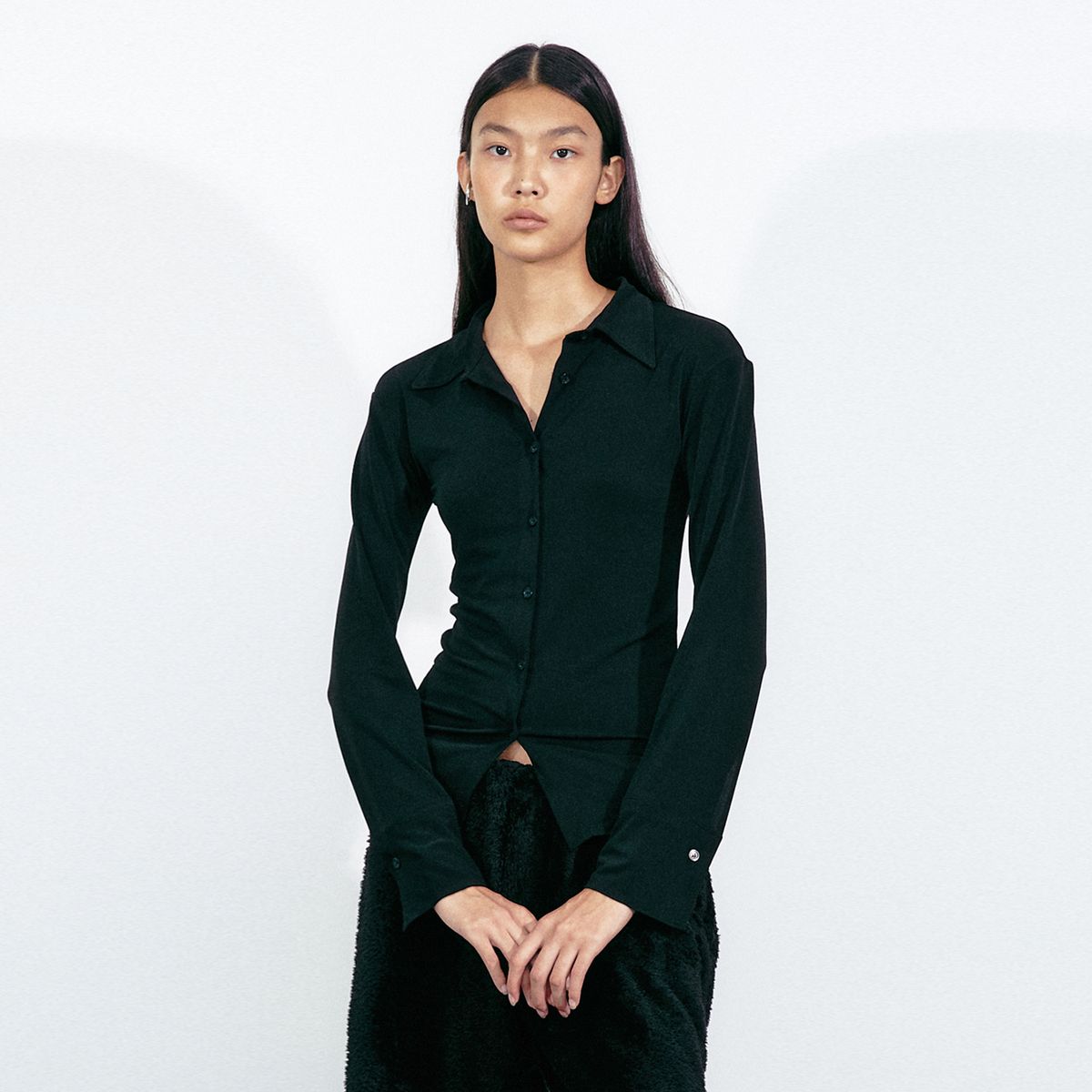 Intimate Slim Shirt (Black) - 감도 깊은 취향 셀렉트샵 29CM