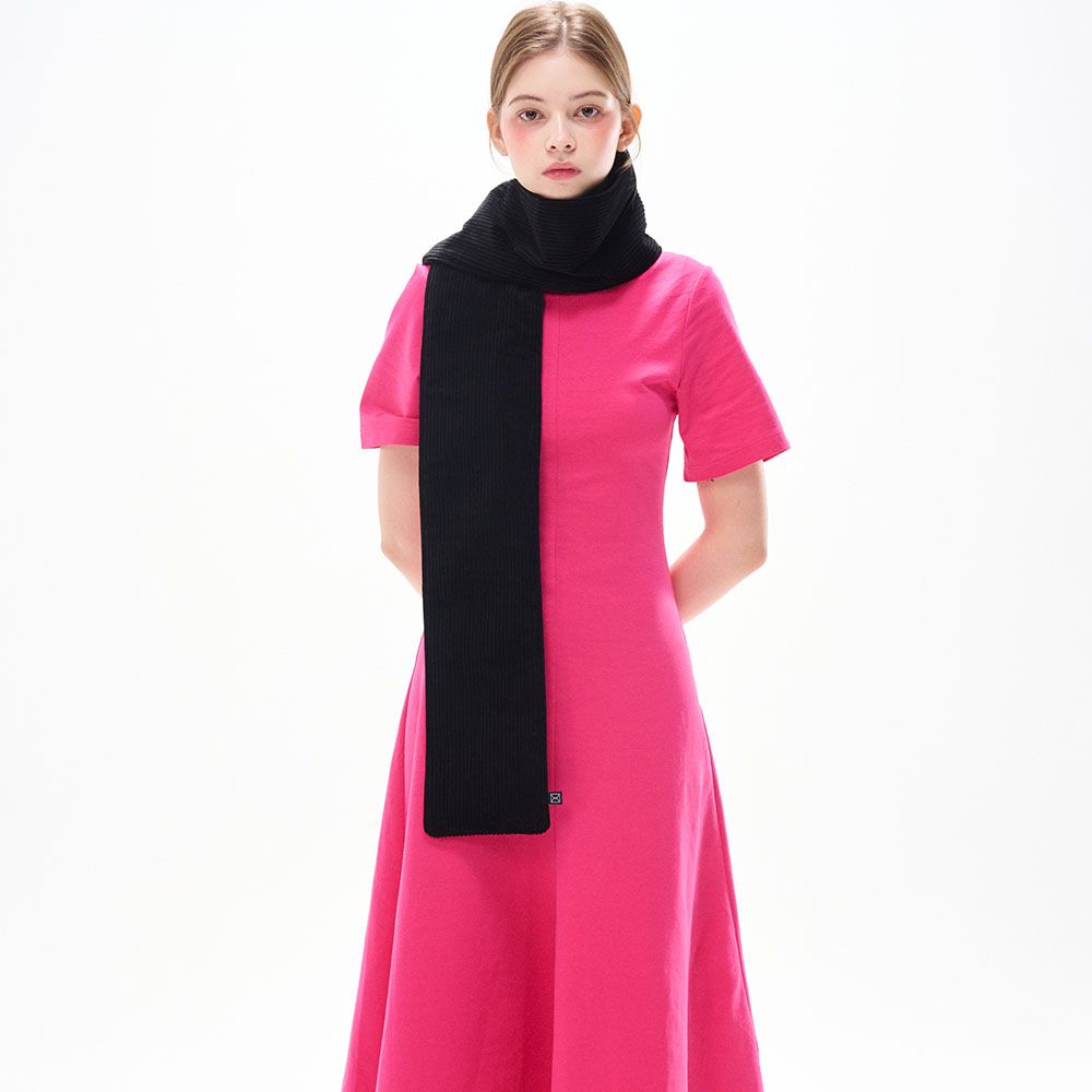 CORDUROY MUFFLER [BLACK] - 감도 깊은 취향 셀렉트샵 29CM